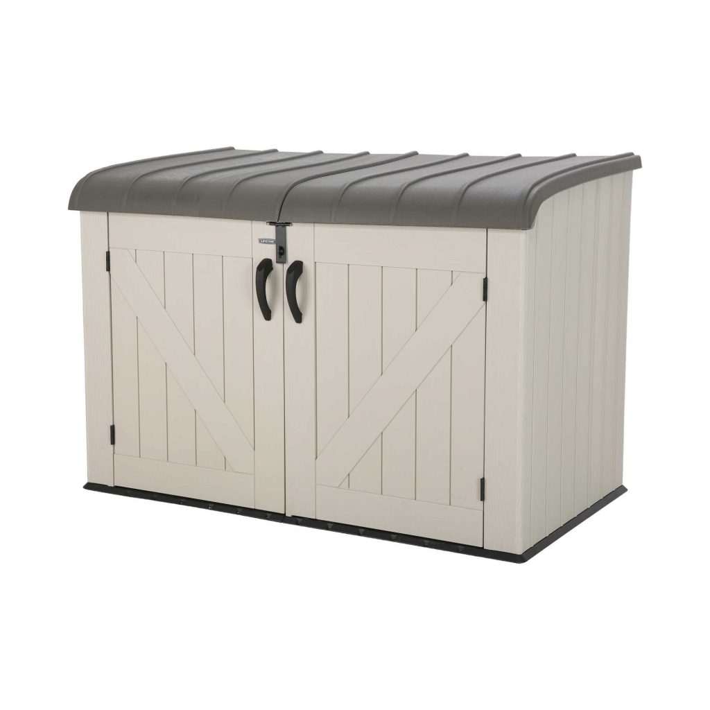 Lifetime 6ft x 3.5ft Heavy Duty Storage Shed – Desert Sand → ShedMaster ...