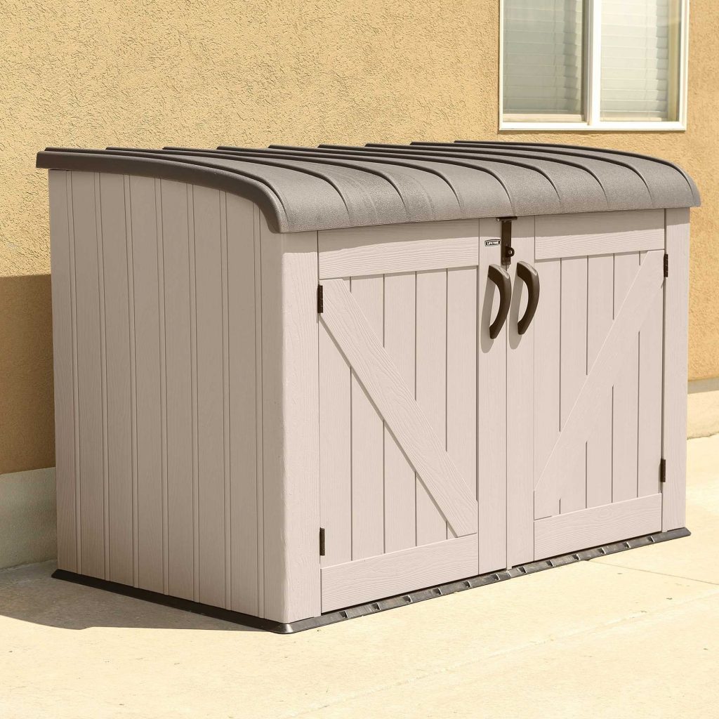 Lifetime 6ft x 3.5ft Heavy Duty Storage Shed – Desert Sand → ShedMaster ...