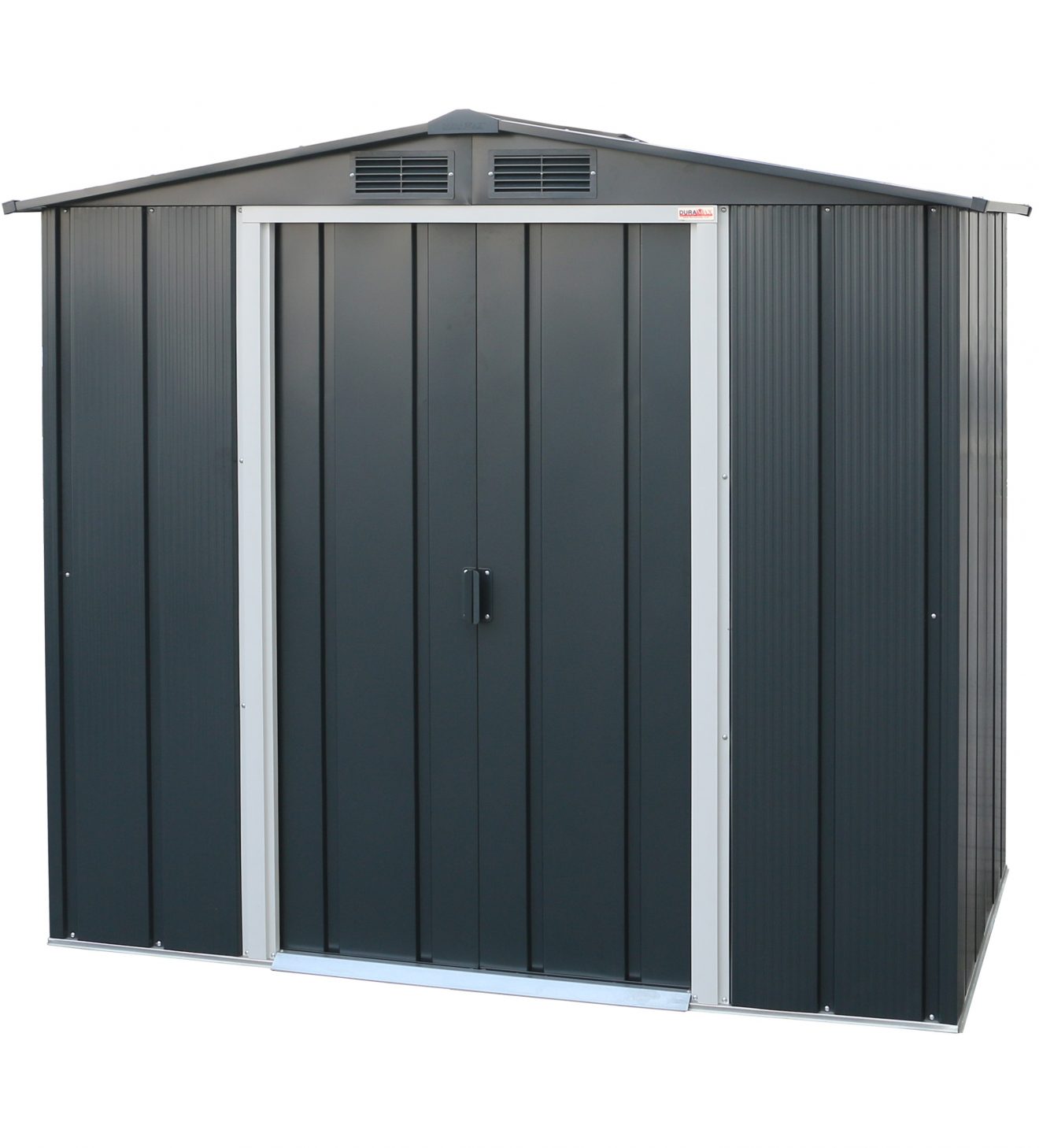Duramax Eco 6×4 Metal Apex Garden Shed Anthracite → ShedMaster UK ...