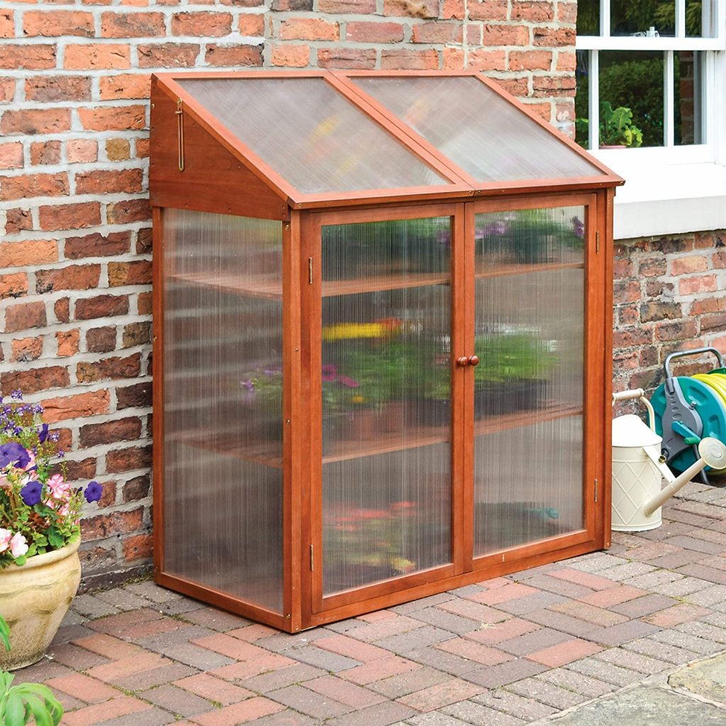 Rowlinson Timber 4’x2′ Hardwood Mini Greenhouse → ShedMaster UK ...