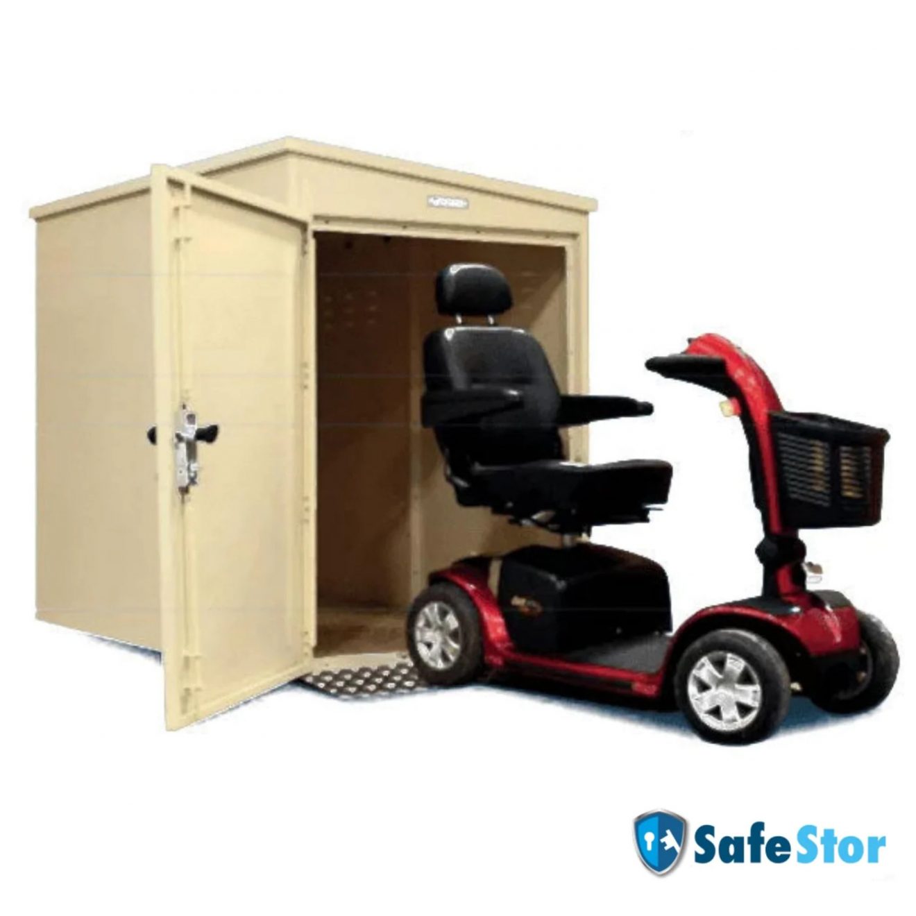 SafeStor Skipton 6’x3′ Heavy Duty Metal Mobility Shed (Various Colours ...