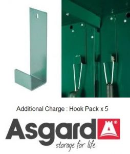 Asgard 7’x3′ Trojan Heavy Duty Metal Shed – with 5 Point Locking System ...