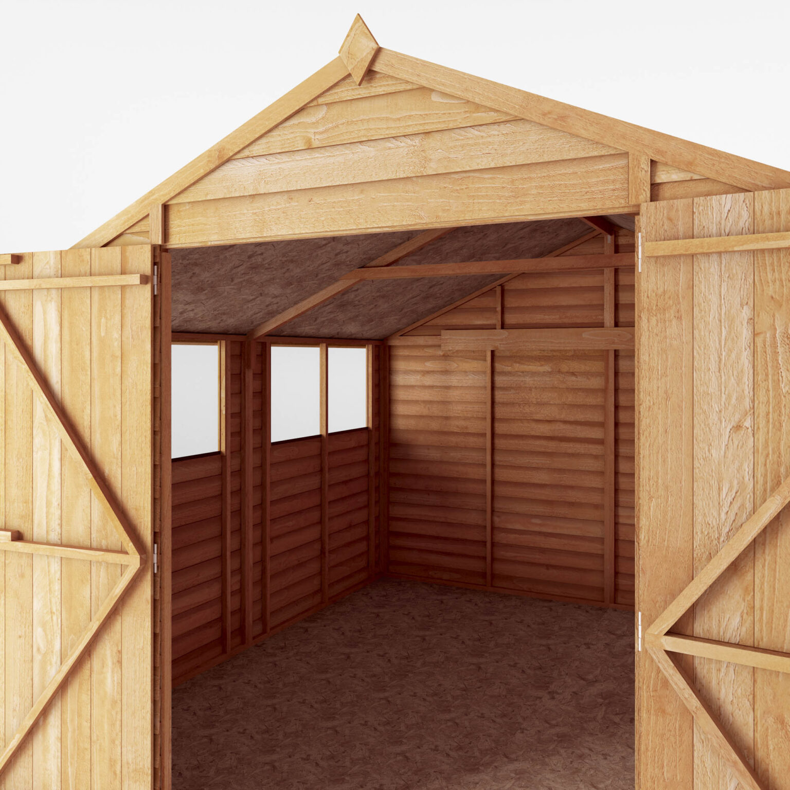 Mercia 10×10 Overlap Timber Apex Workshop → ShedMaster UK | Garden ...