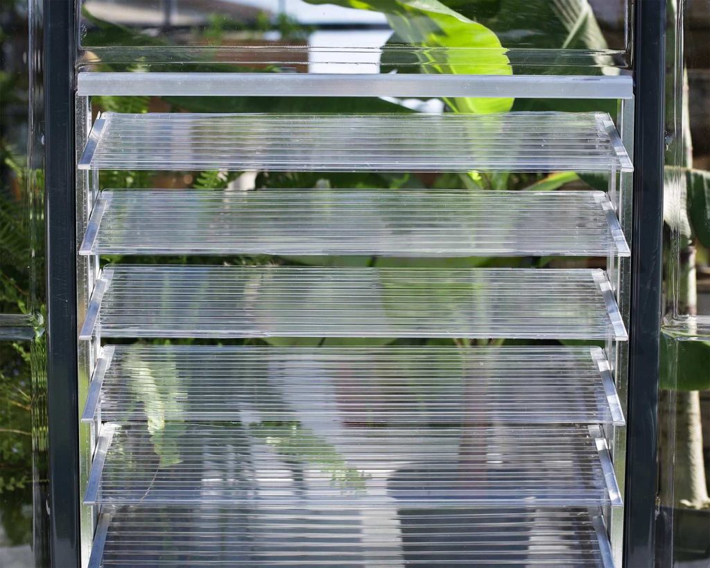 Palram Canopia Side Louver Window Silver → ShedMaster UK | Garden Sheds ...